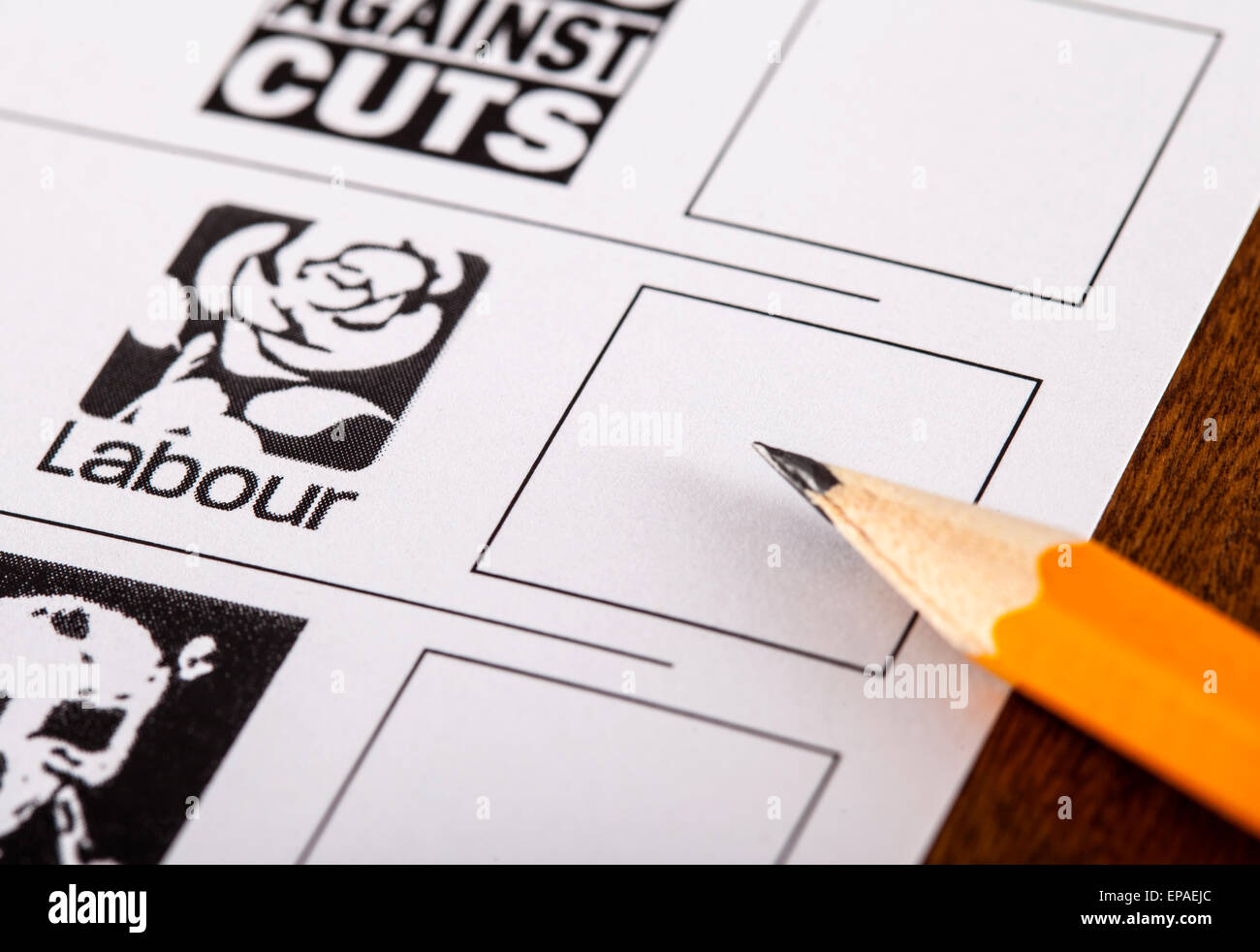 Ballot paper labour hi-res stock photography and images - Alamy
