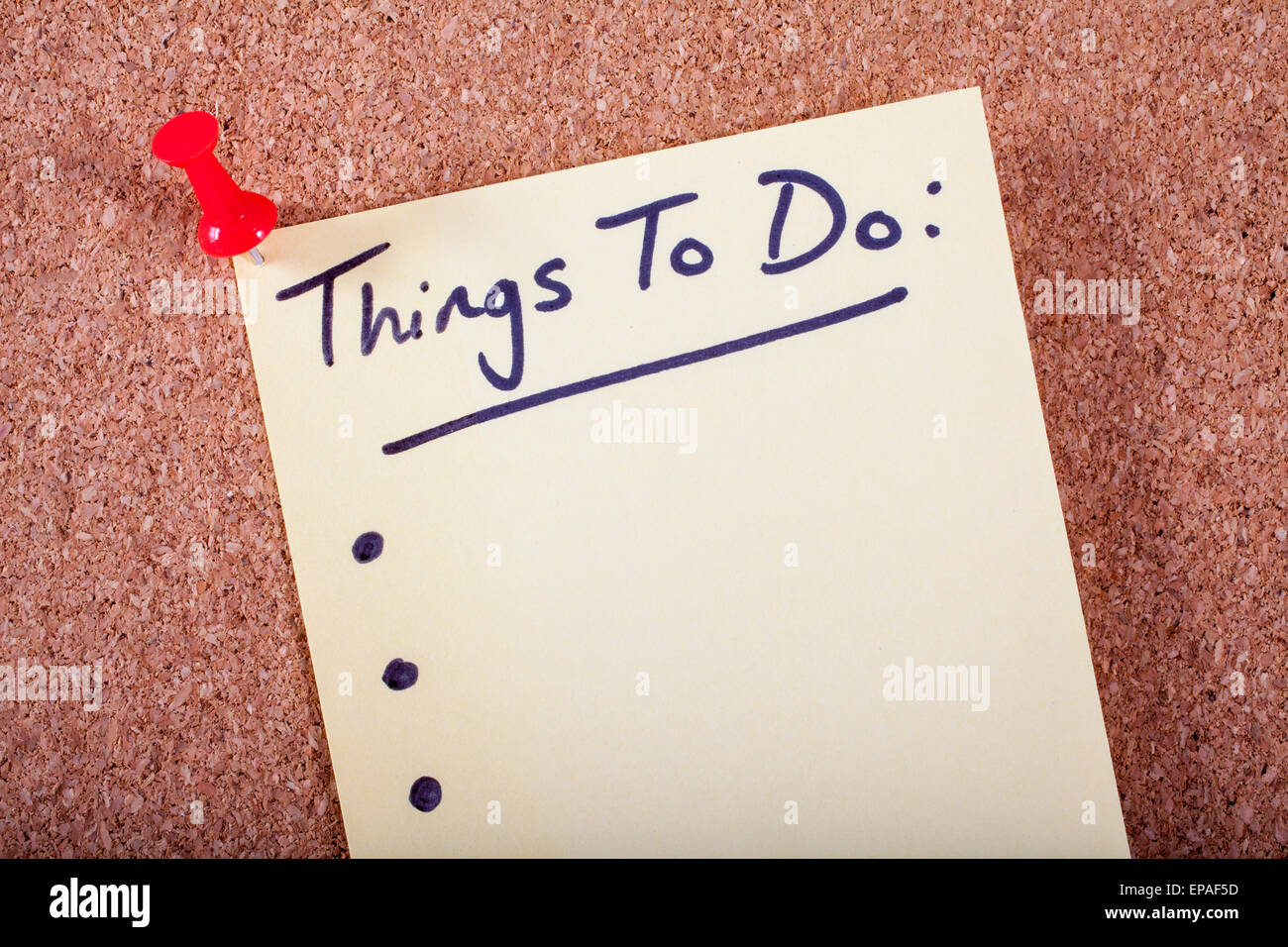 Check list things to do hi-res stock photography and images - Alamy