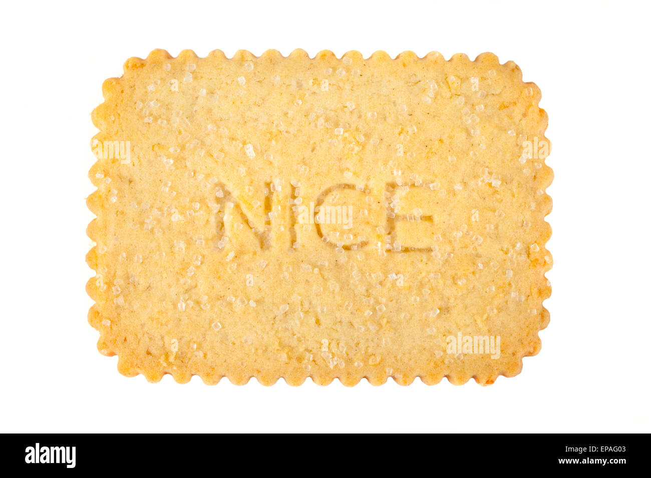 A Nice Biscuit over a plain white background Stock Photo - Alamy