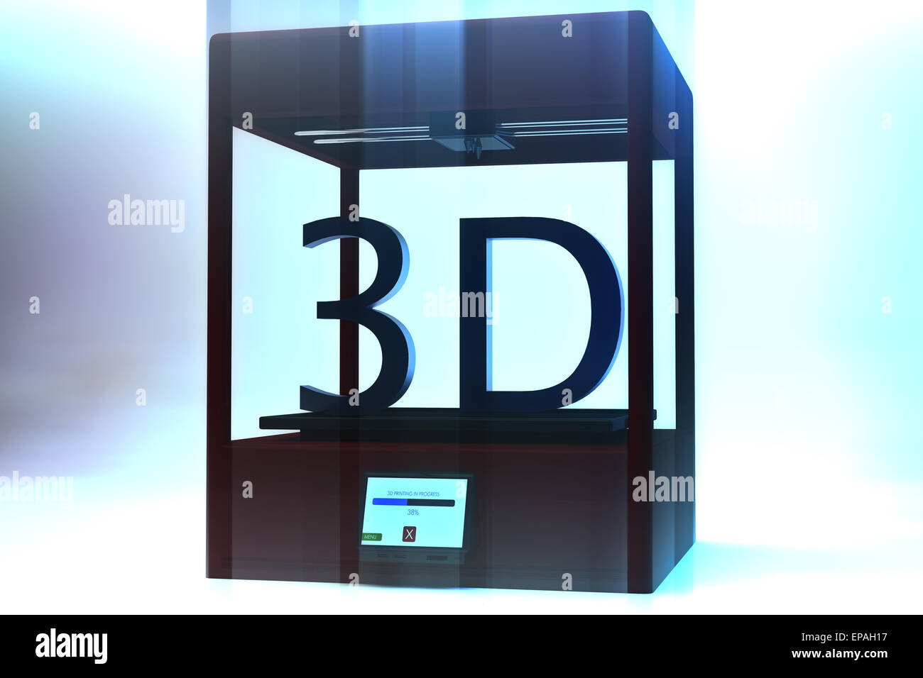 3D Printer Machine Three Dimensional Printing Technology Stock Photo ...