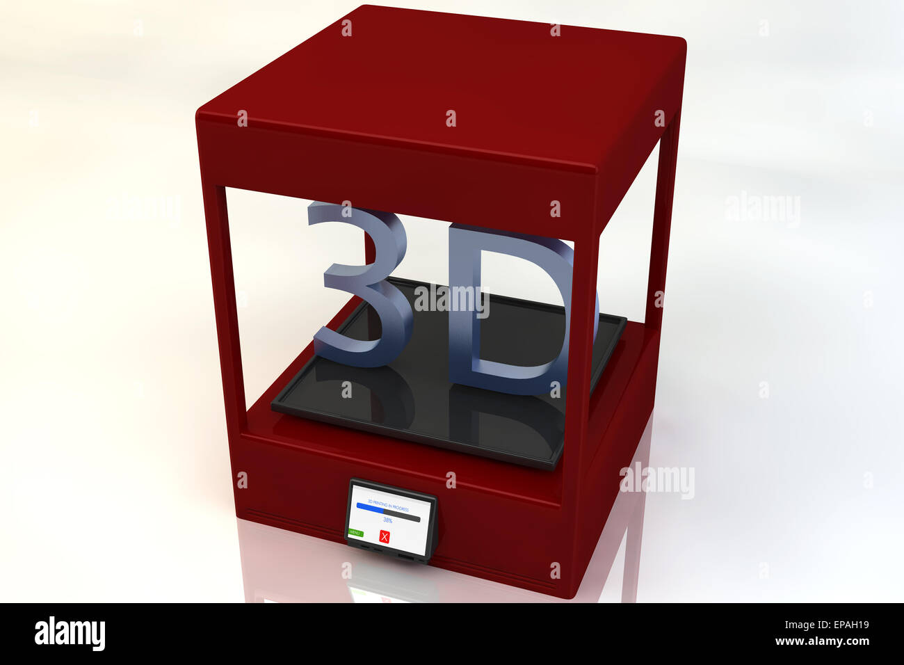 3D Printer Machine Three Dimensional Printing Technology Stock Photo ...