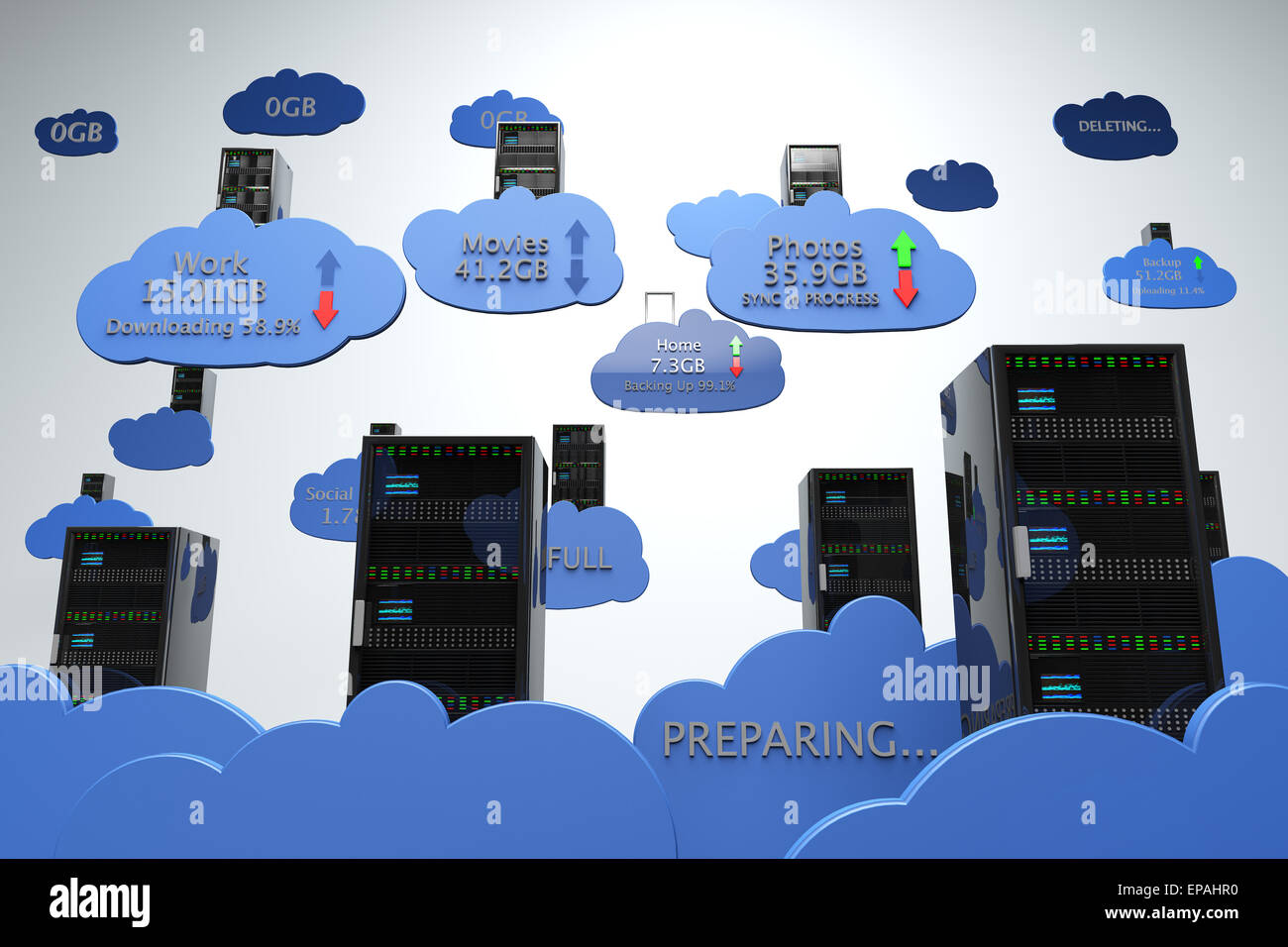 Data centre servers hi-res stock photography and images - Alamy