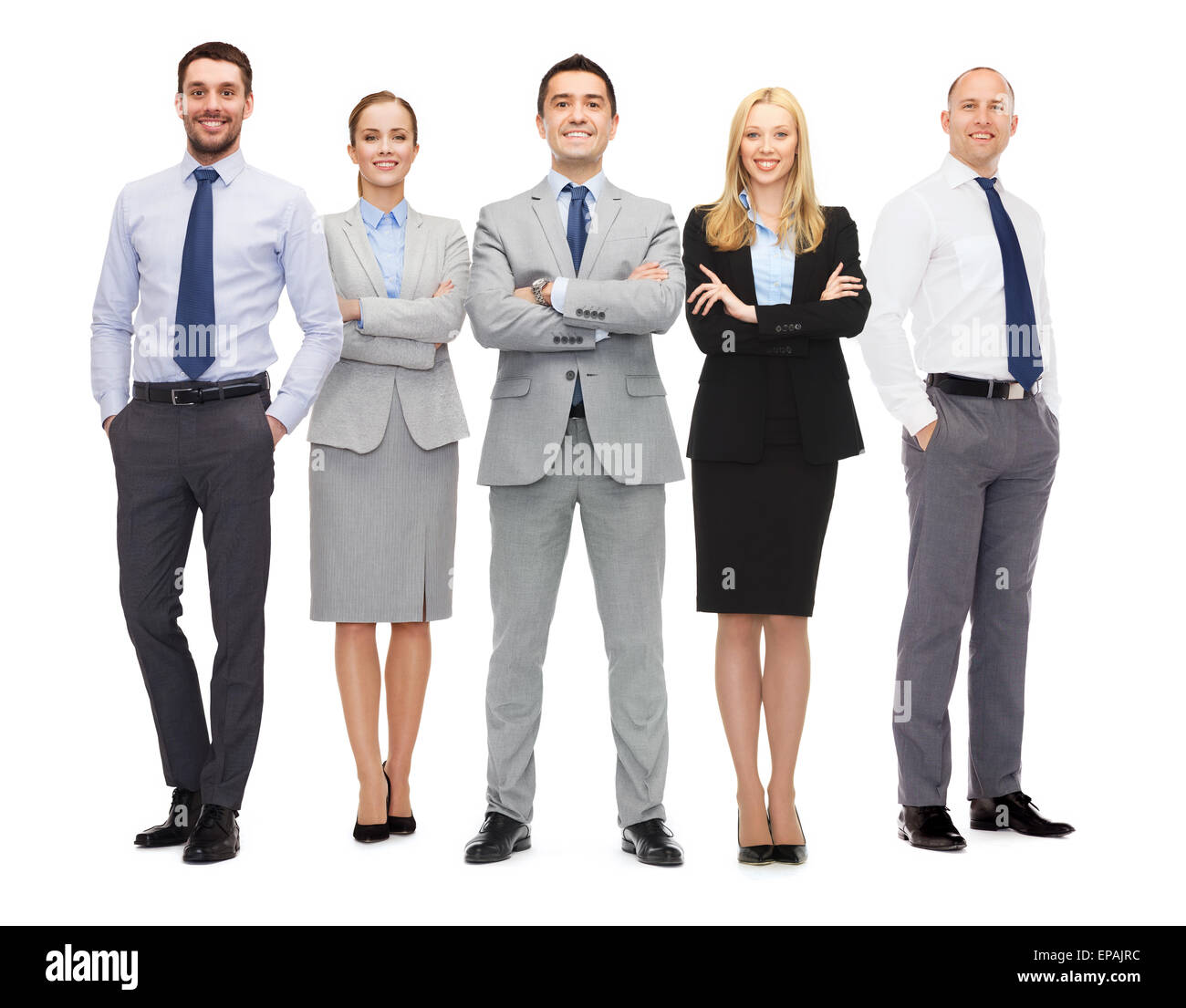 group of smiling businessmen Stock Photo - Alamy