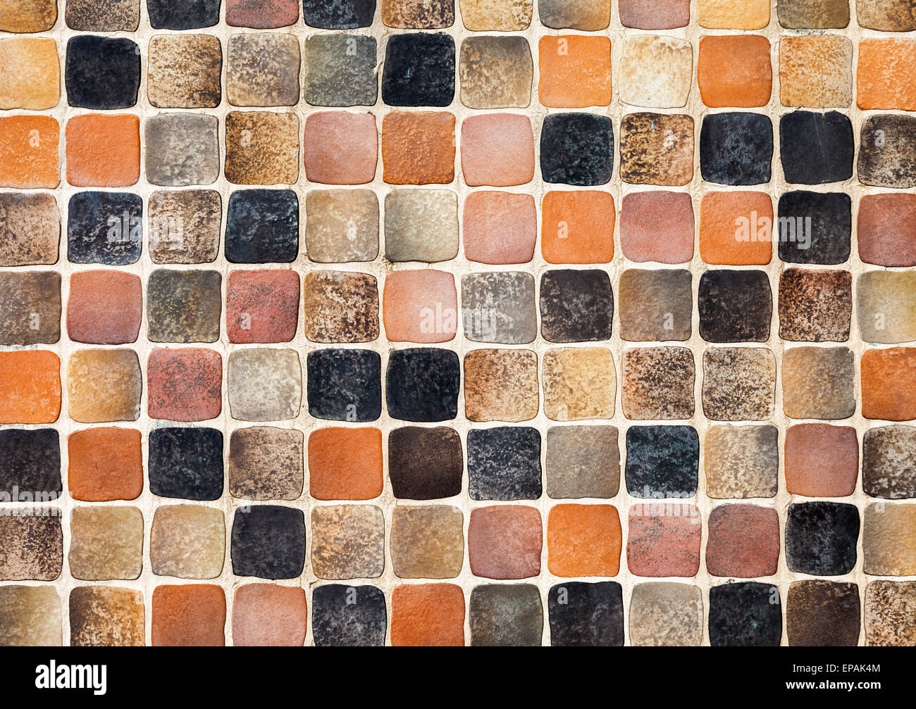 Ceramic glass colorful tiles mosaic composition pattern background ...