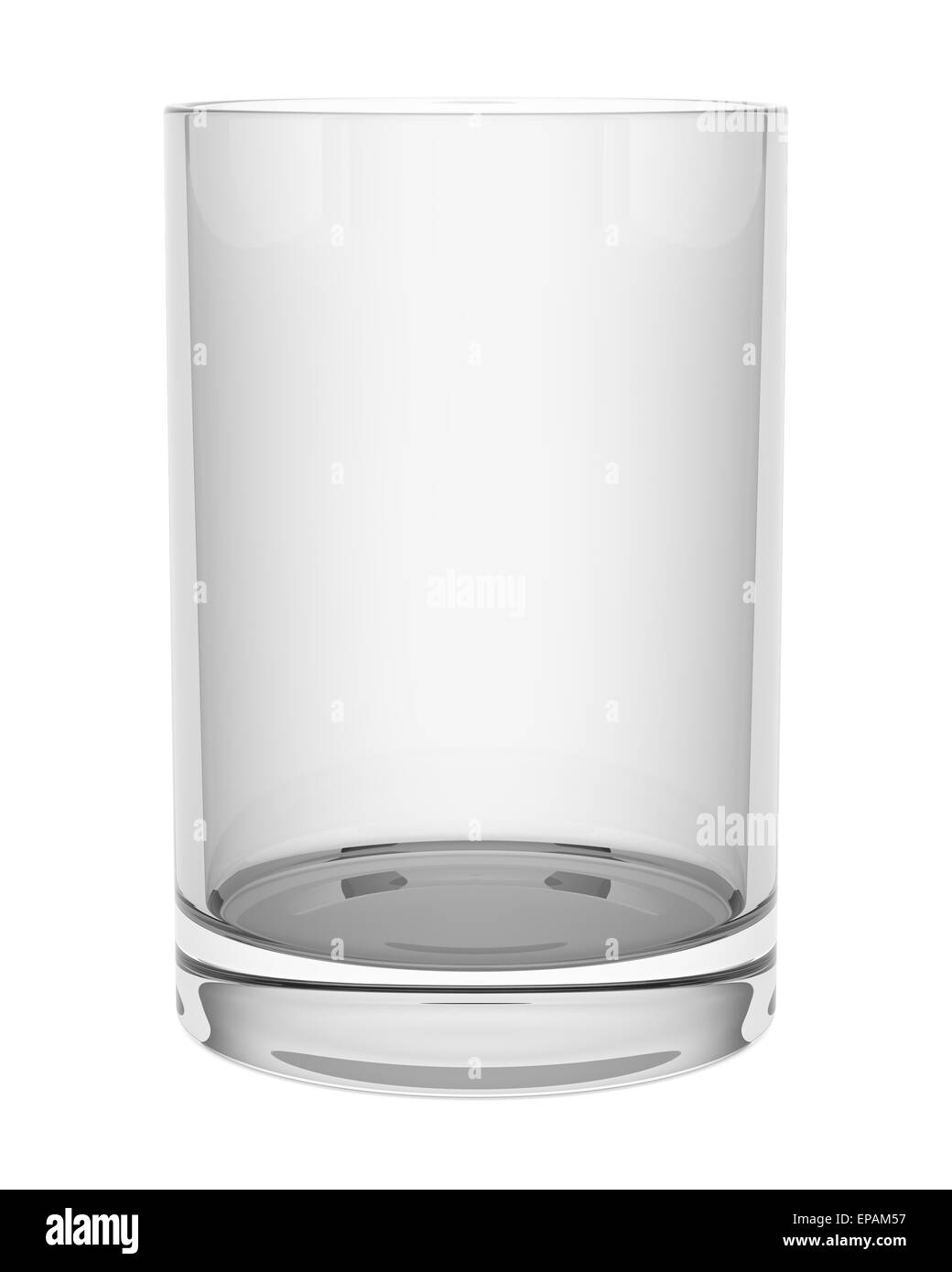empty glass isolated on white background Stock Photo - Alamy