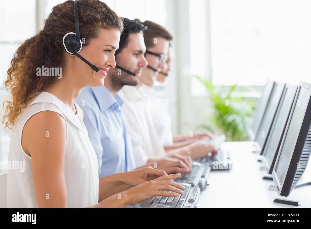 Call centre representatives hi-res stock photography and images - Alamy
