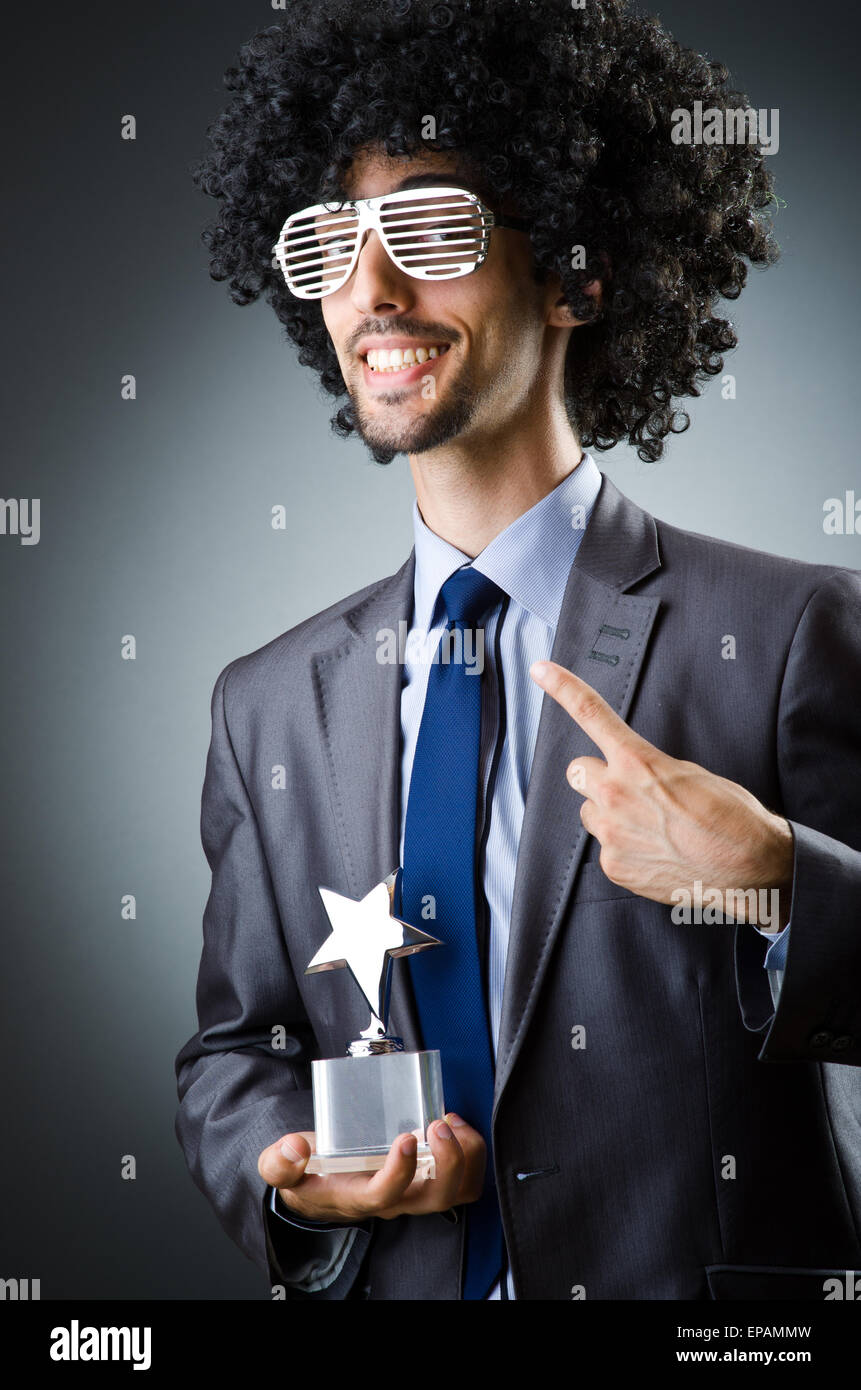 Man getting his star award Stock Photo - Alamy