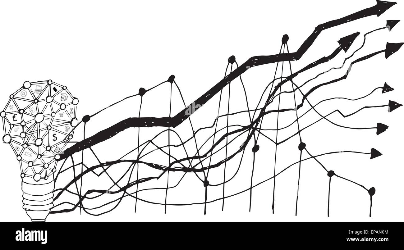 Data analysis graph Black and White Stock Photos & Images - Alamy