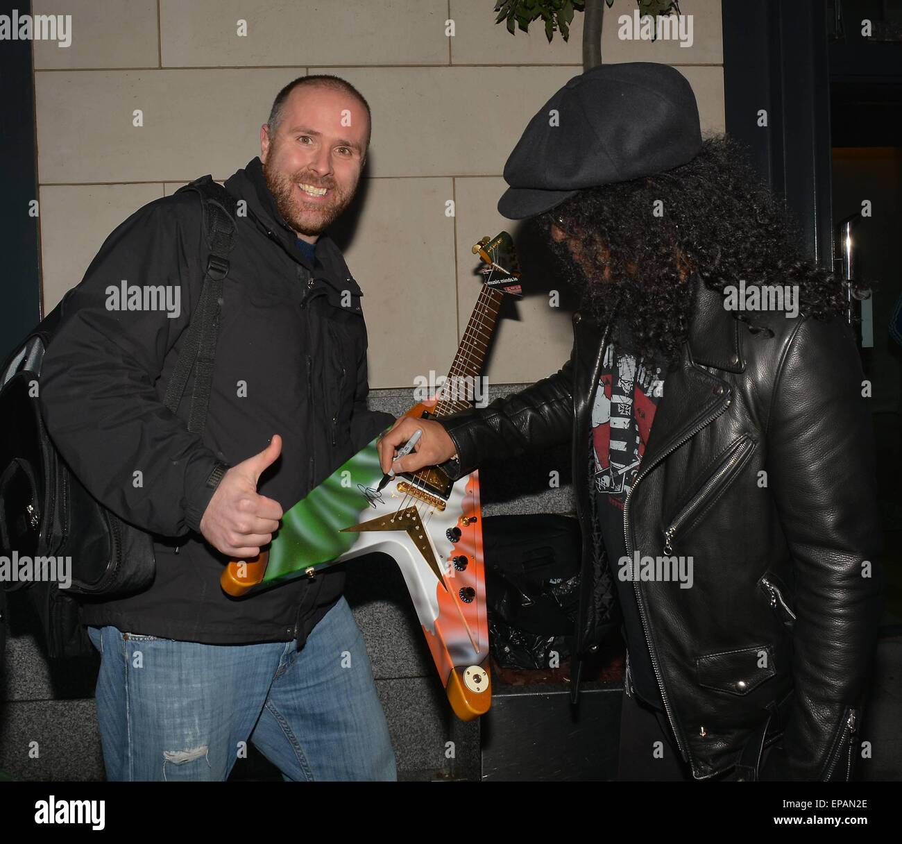 Slash featuring Myles Kennedy and The Conspirators meeting fans outside ...