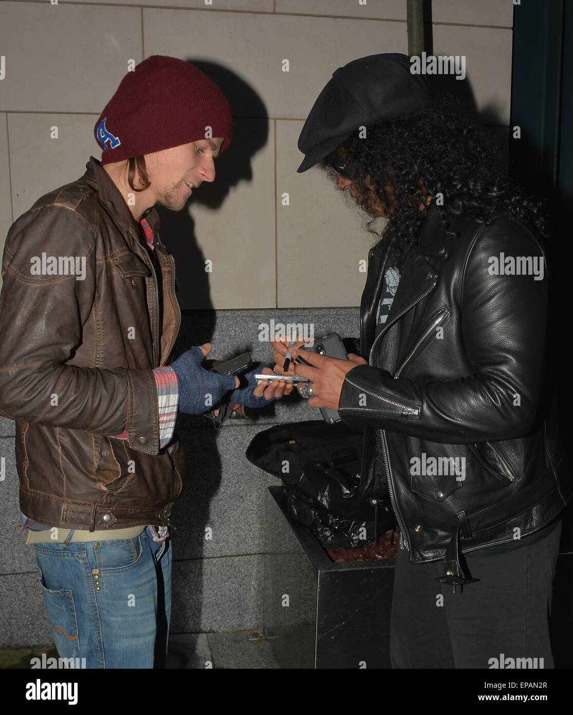 Slash featuring Myles Kennedy and The Conspirators meeting fans outside ...