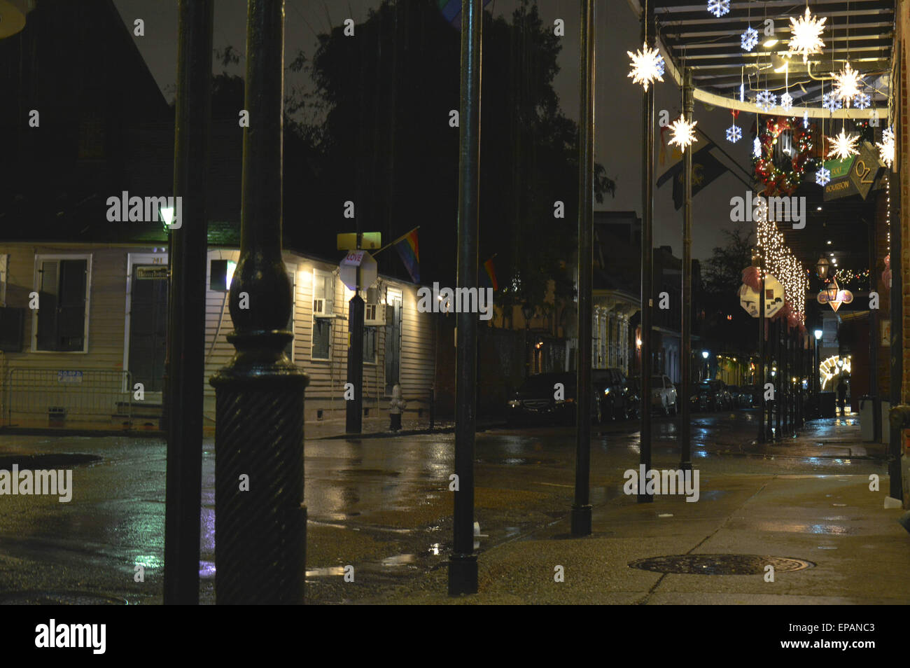 Night time rainy street wet hi-res stock photography and images - Alamy