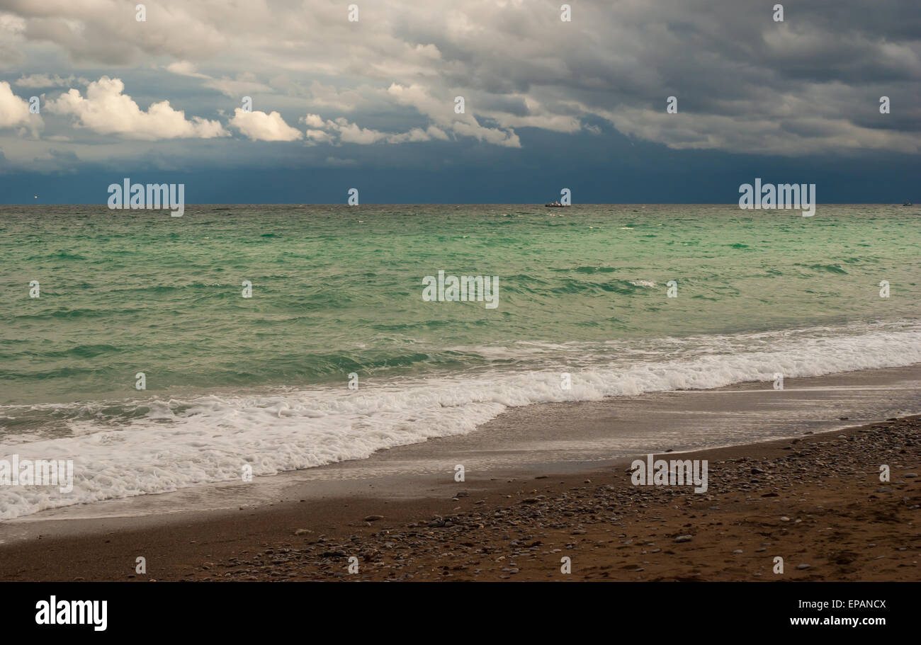 Autumnal season on a Black Sea shore Stock Photo - Alamy