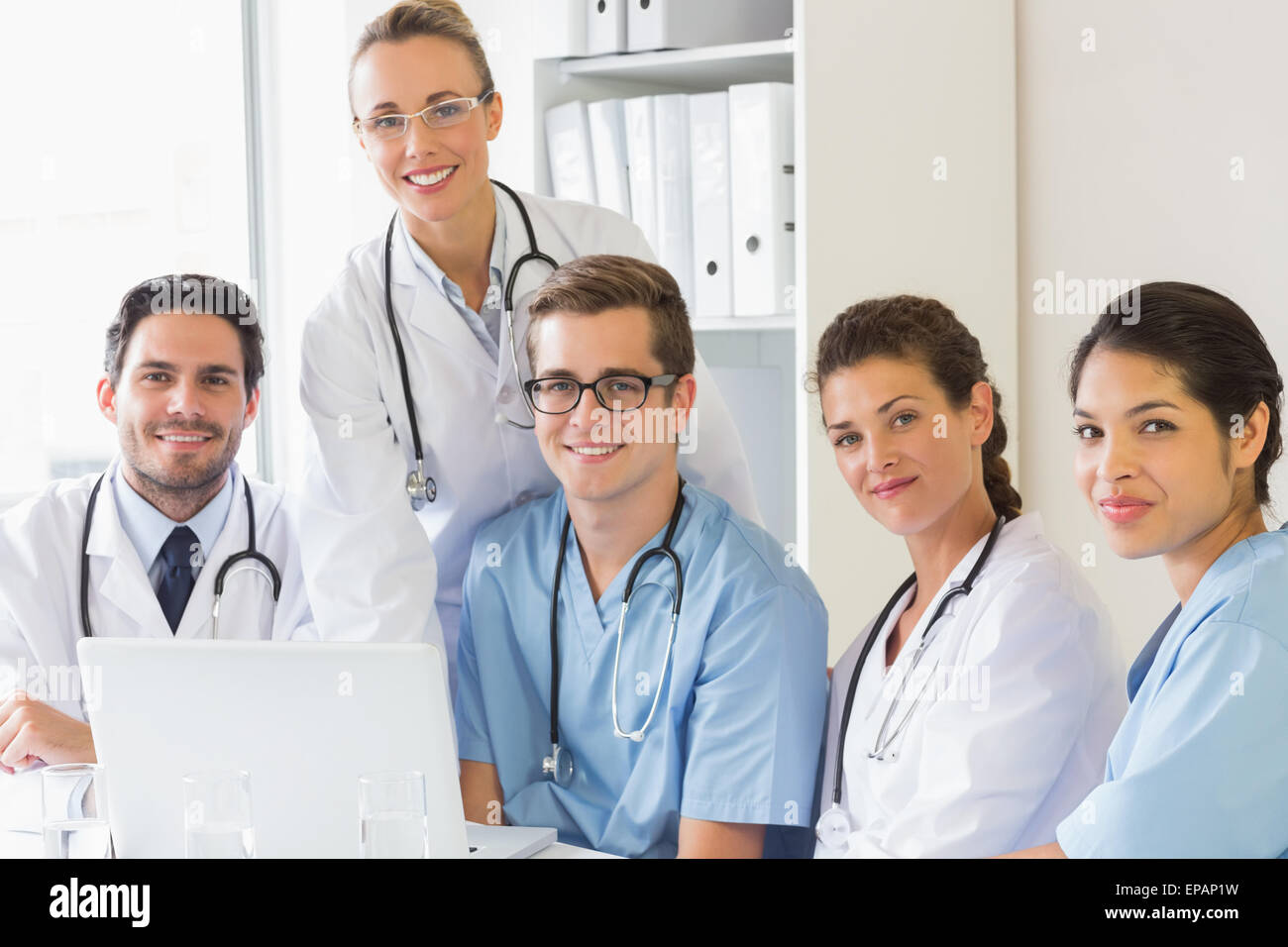 Confident nurses and doctors Stock Photo - Alamy