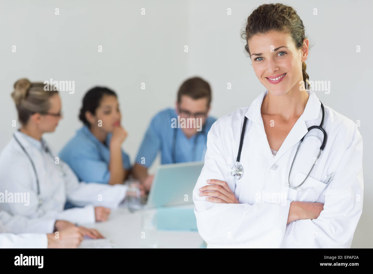 Portrait of beautiful doctor Stock Photo - Alamy