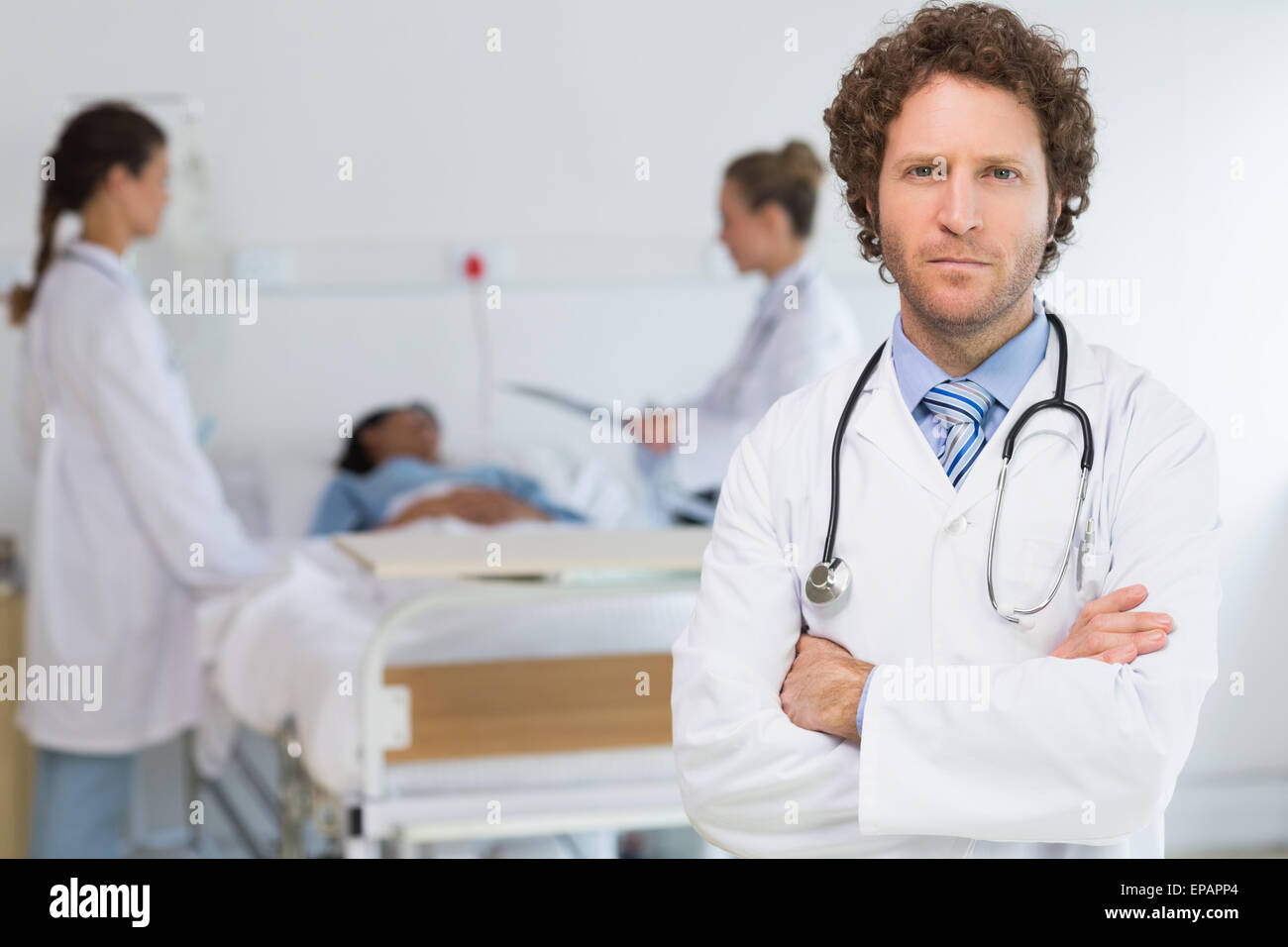 Portrait of confident doctor Stock Photo - Alamy