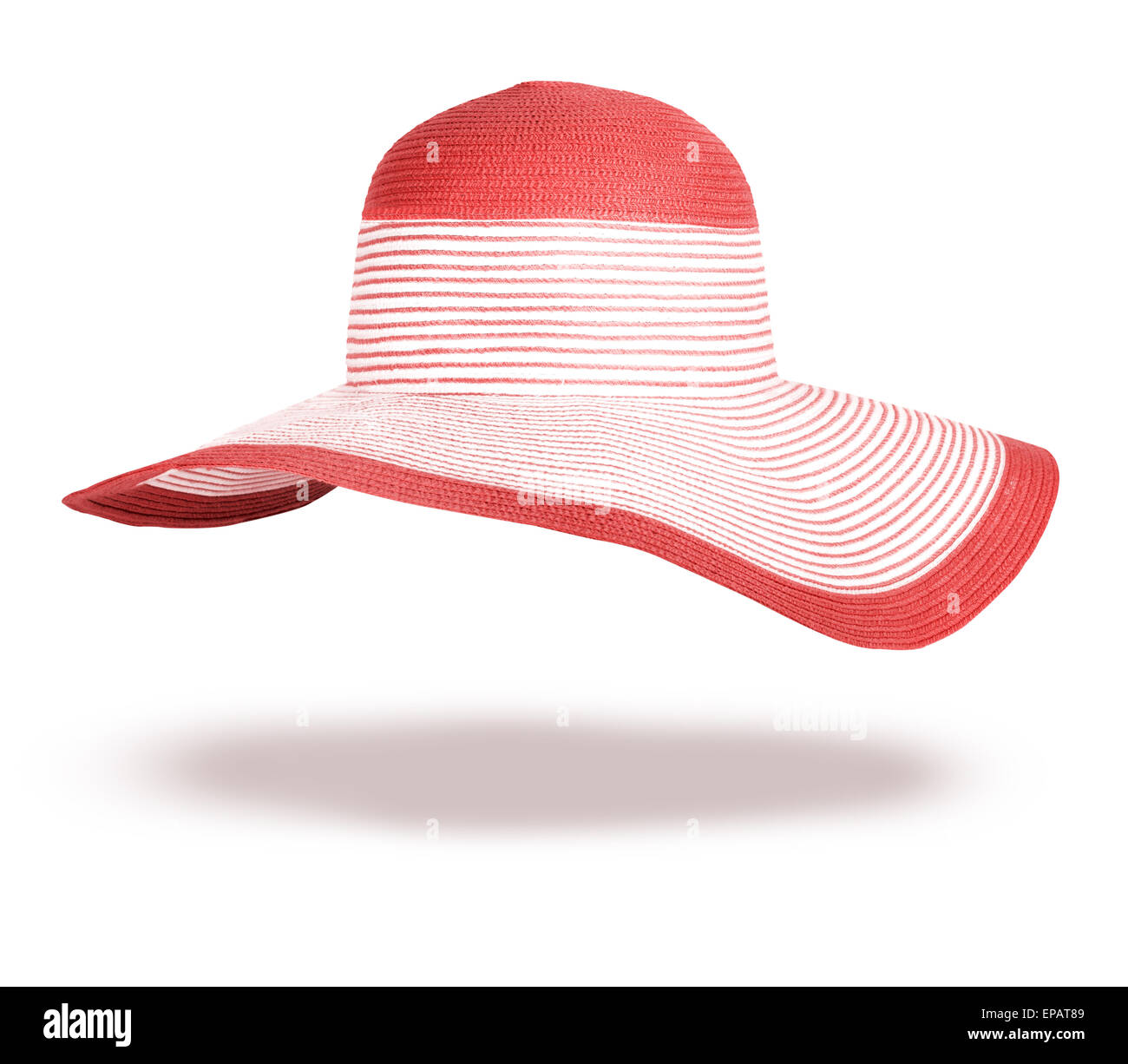 Summer straw hat isolated on white background Stock Photo - Alamy
