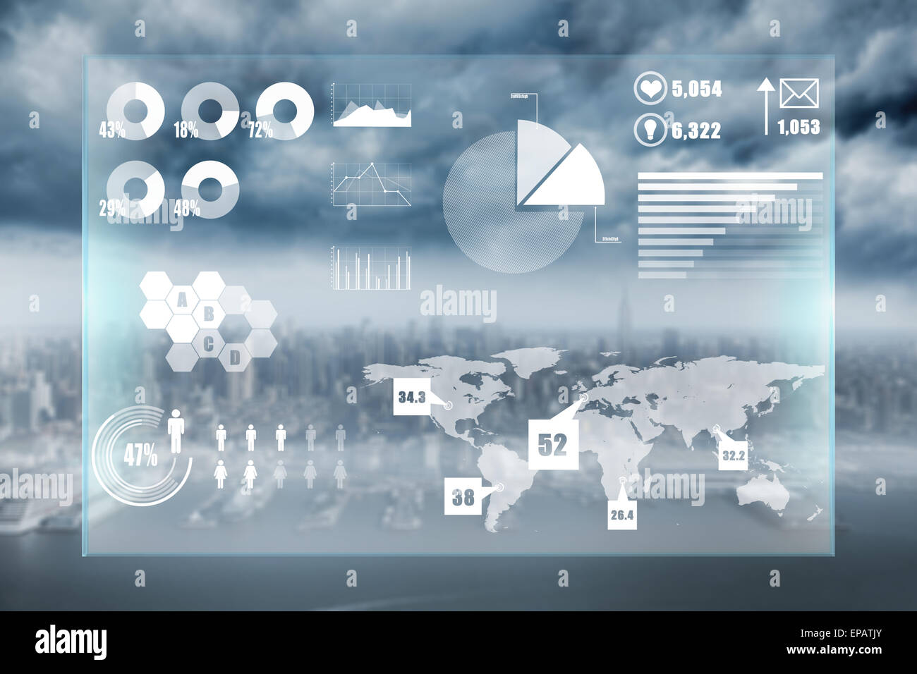 Composite image of abstract technology interface Stock Photo - Alamy