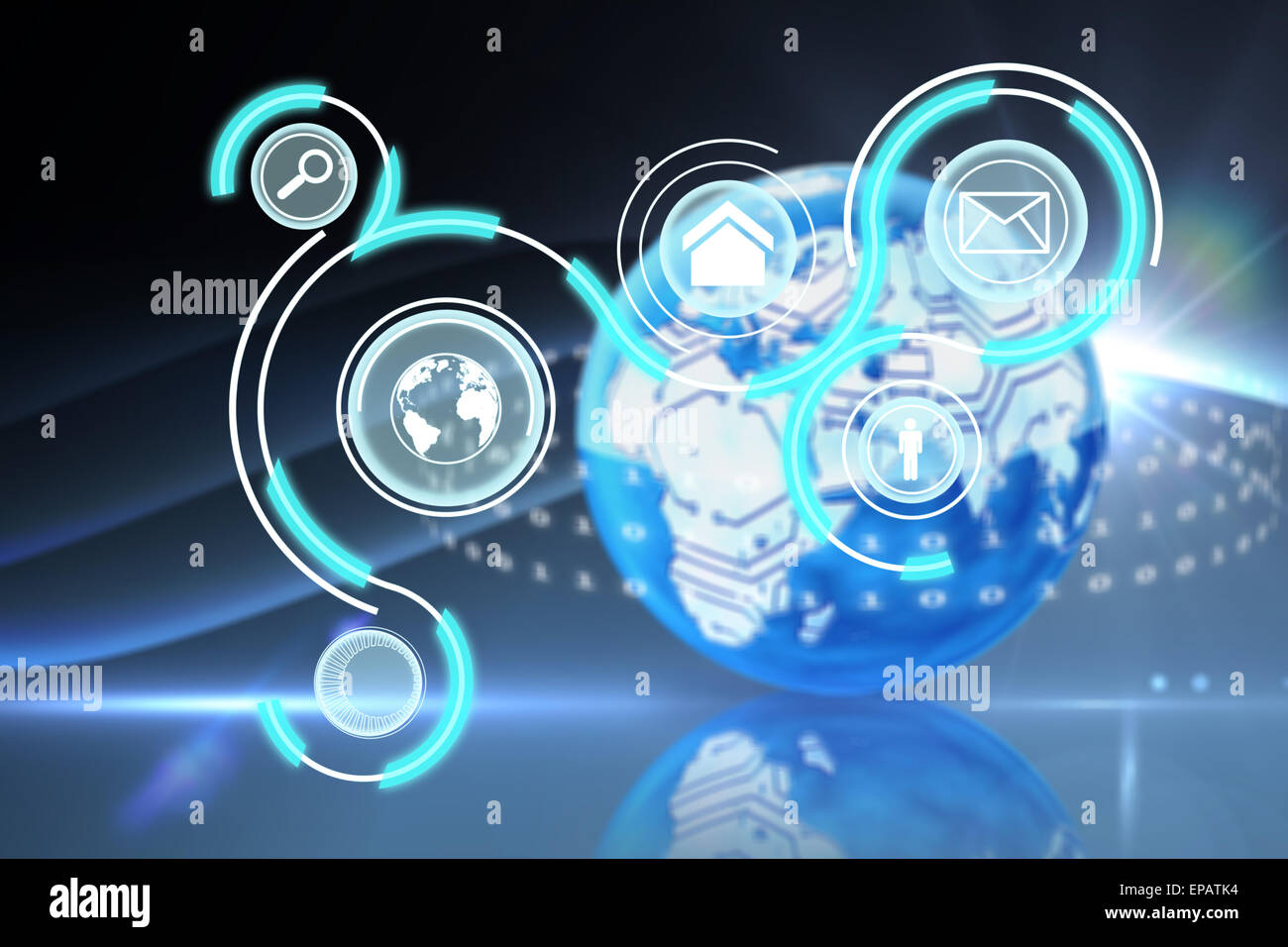 Composite image of computer applications Stock Photo - Alamy