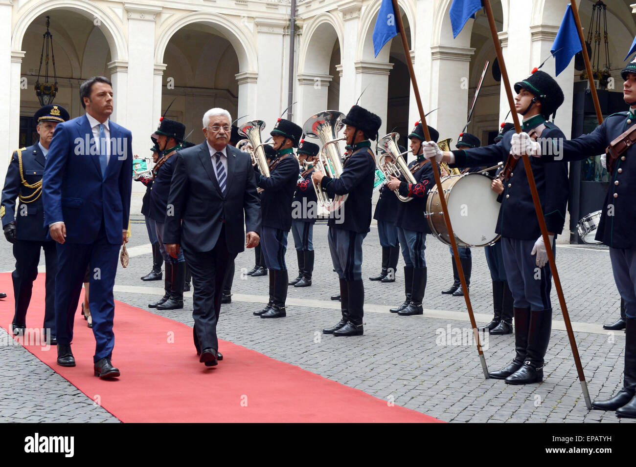 Rome, Rome, Italy. 15th May, 2015. Palestinian President Mahmoud Abbas ...