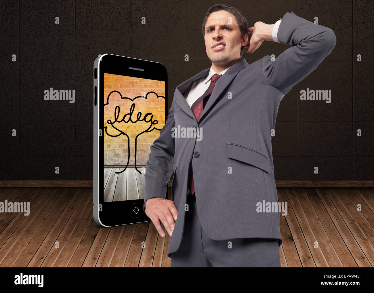 Man scratching his chin hi-res stock photography and images - Alamy