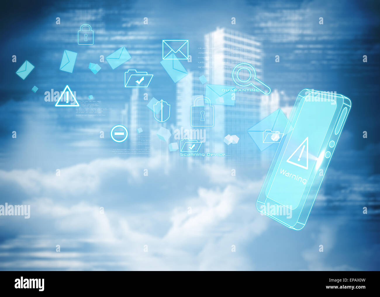 Composite image of security interface Stock Photo - Alamy