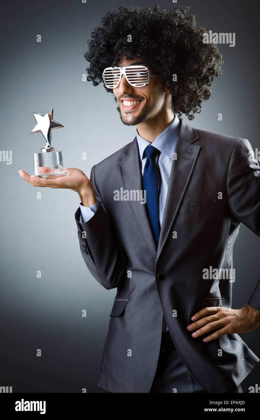 Man getting his star award Stock Photo - Alamy