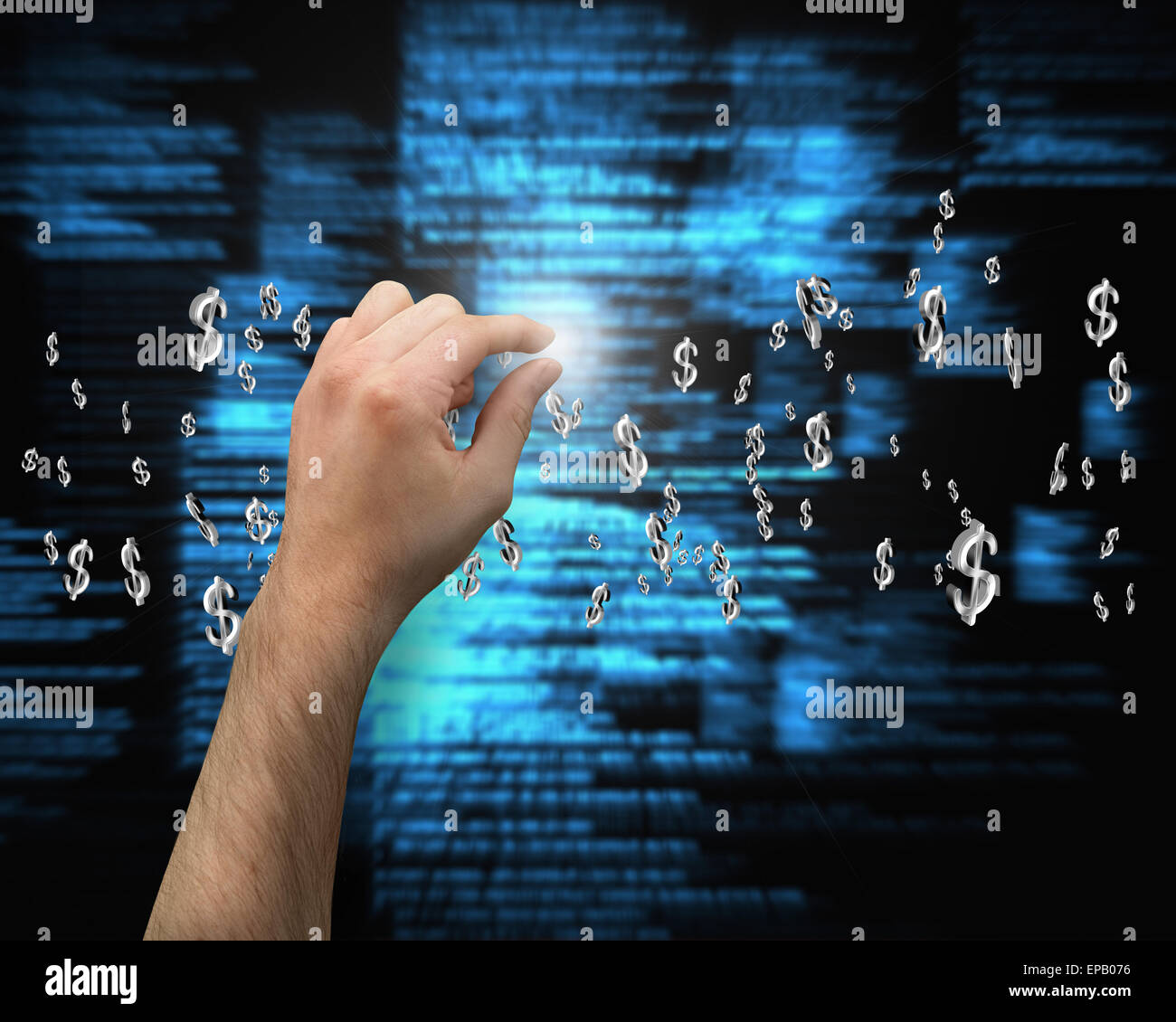 Digital composite screen computer programming hi-res stock photography ...