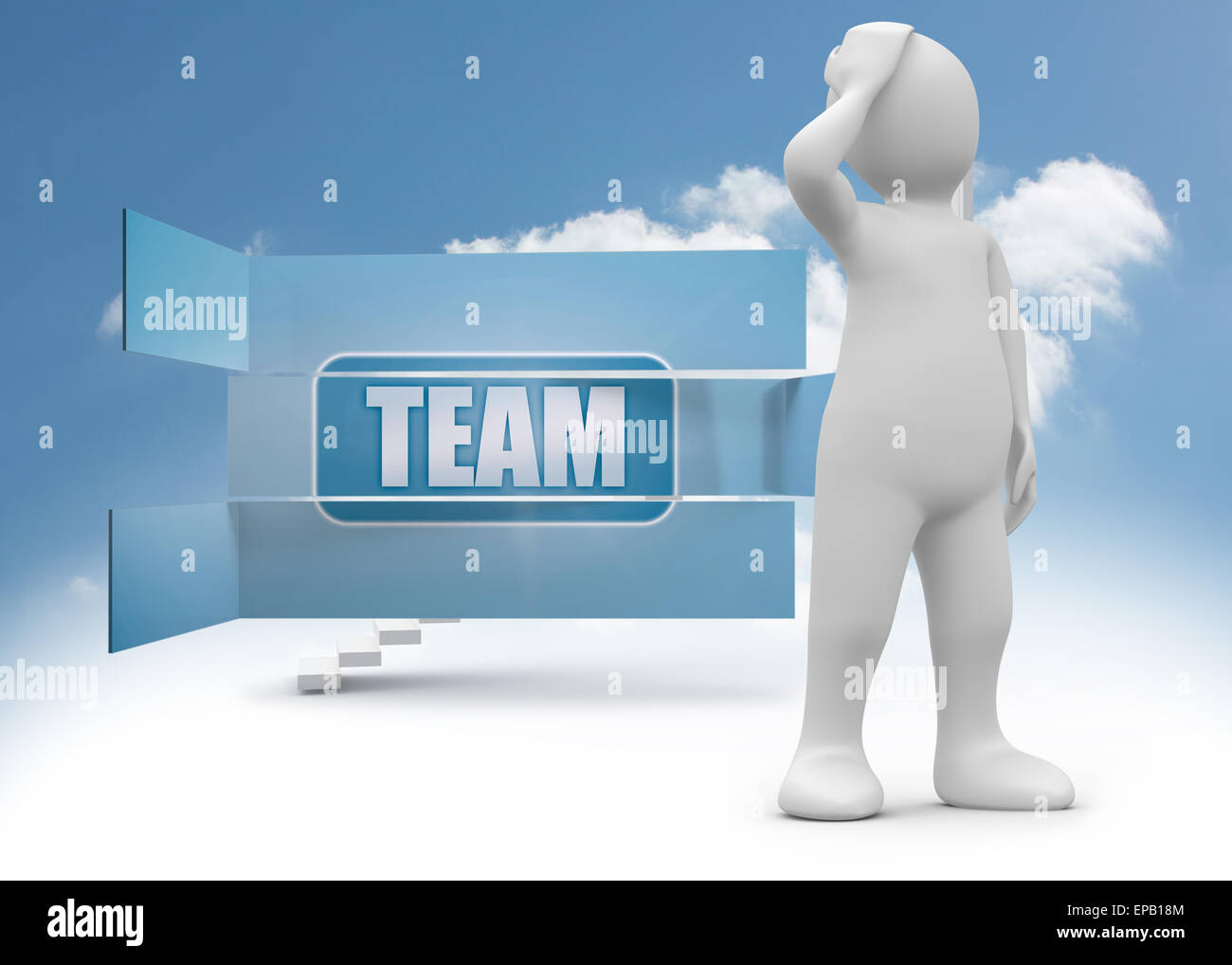 Human figure thinking computer graphic hi-res stock photography and ...