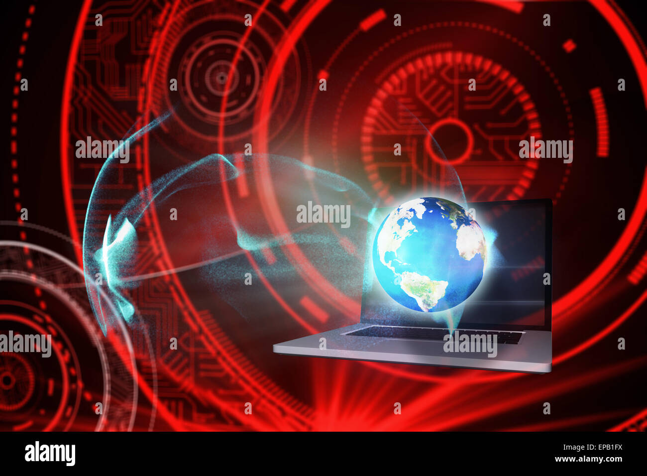 Composite image of global technology background Stock Photo - Alamy