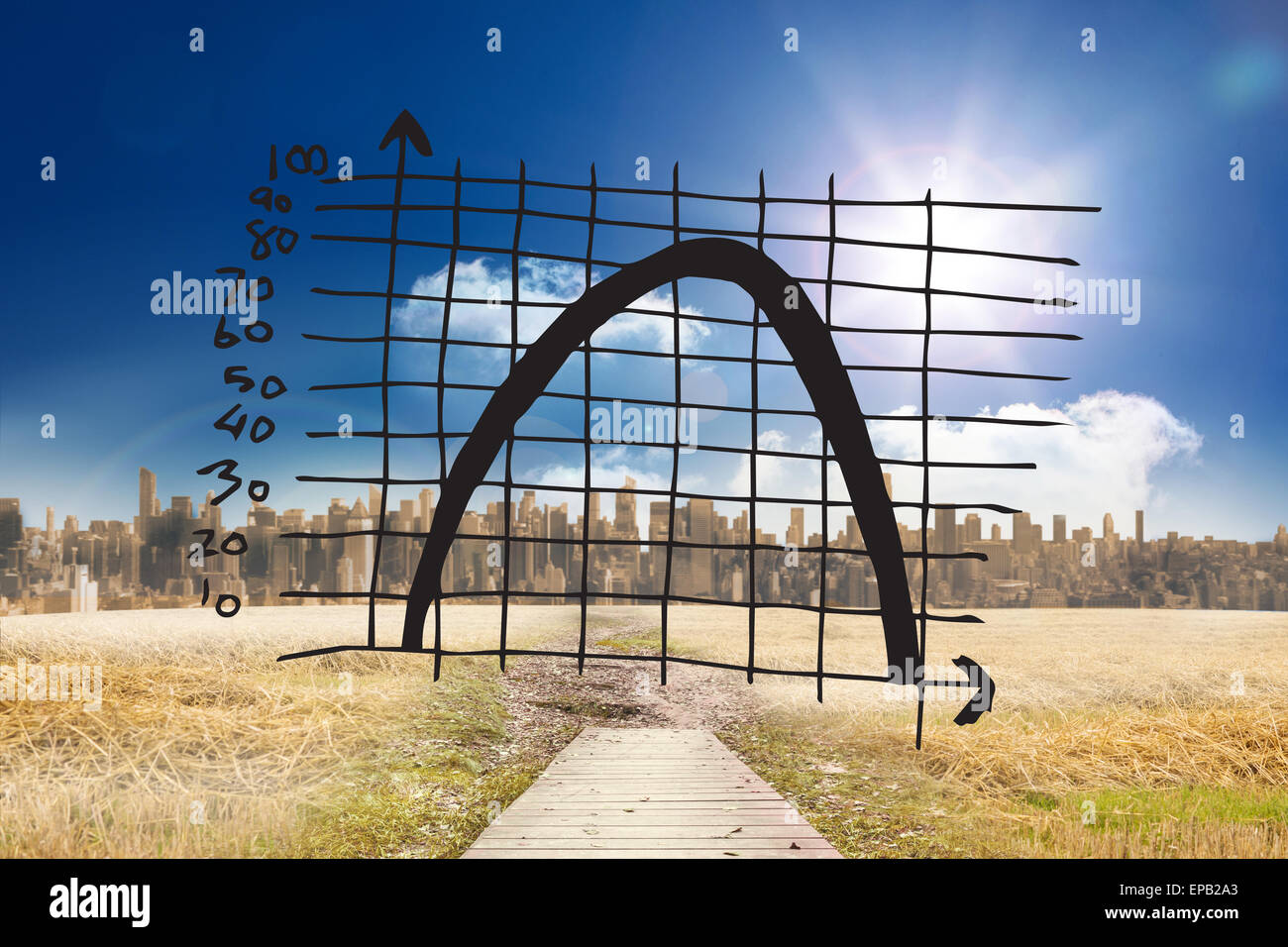 Composite image of data analysis doodle Stock Photo - Alamy