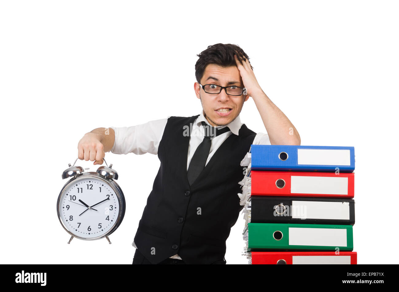 Man failing to meet his deadlines Stock Photo - Alamy