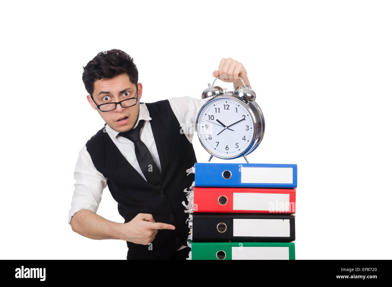 Man failing to meet his deadlines Stock Photo - Alamy