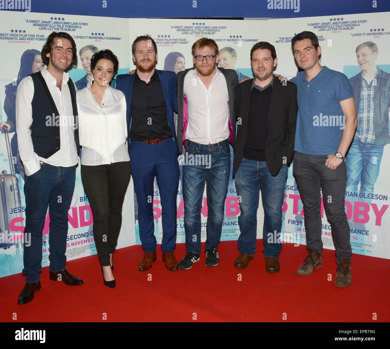 The stars of new Irish film 'Standby', Brian Gleeson, John Lynn, Francesca Cherruault, attend ...