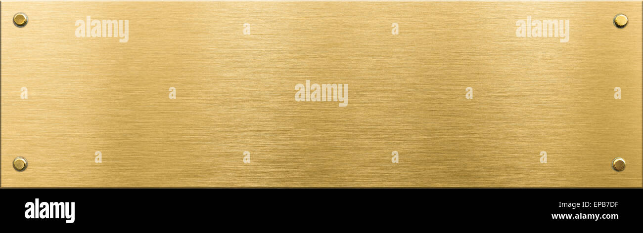 Gold brass metal plaque rivets hi-res stock photography and images - Alamy
