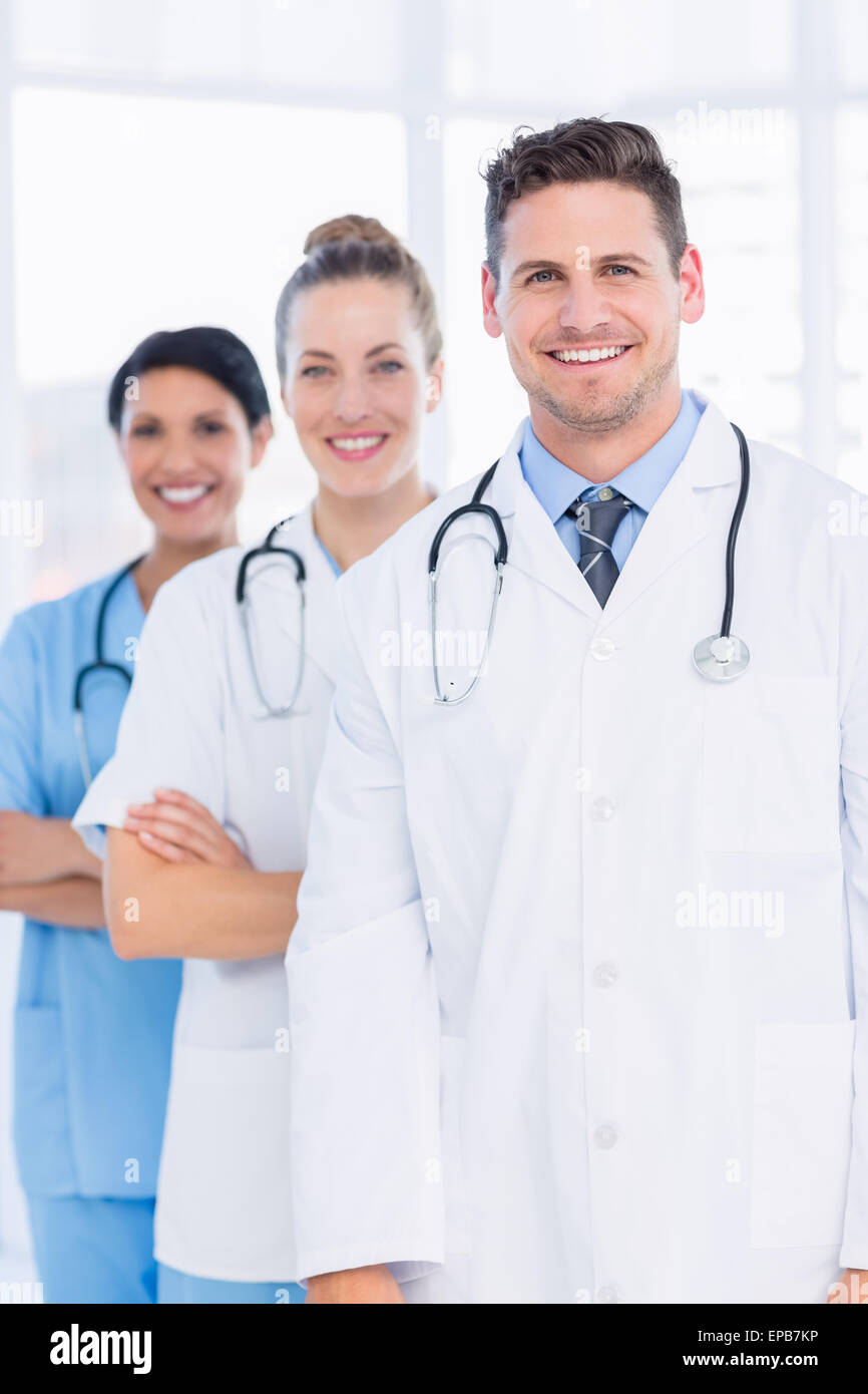 Confident happy group of doctors at medical office Stock Photo - Alamy