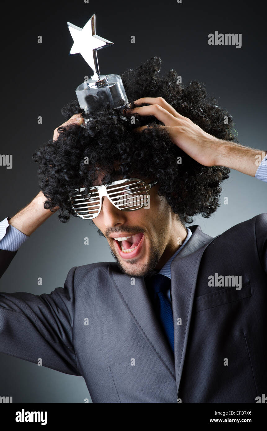 Man getting his star award Stock Photo - Alamy