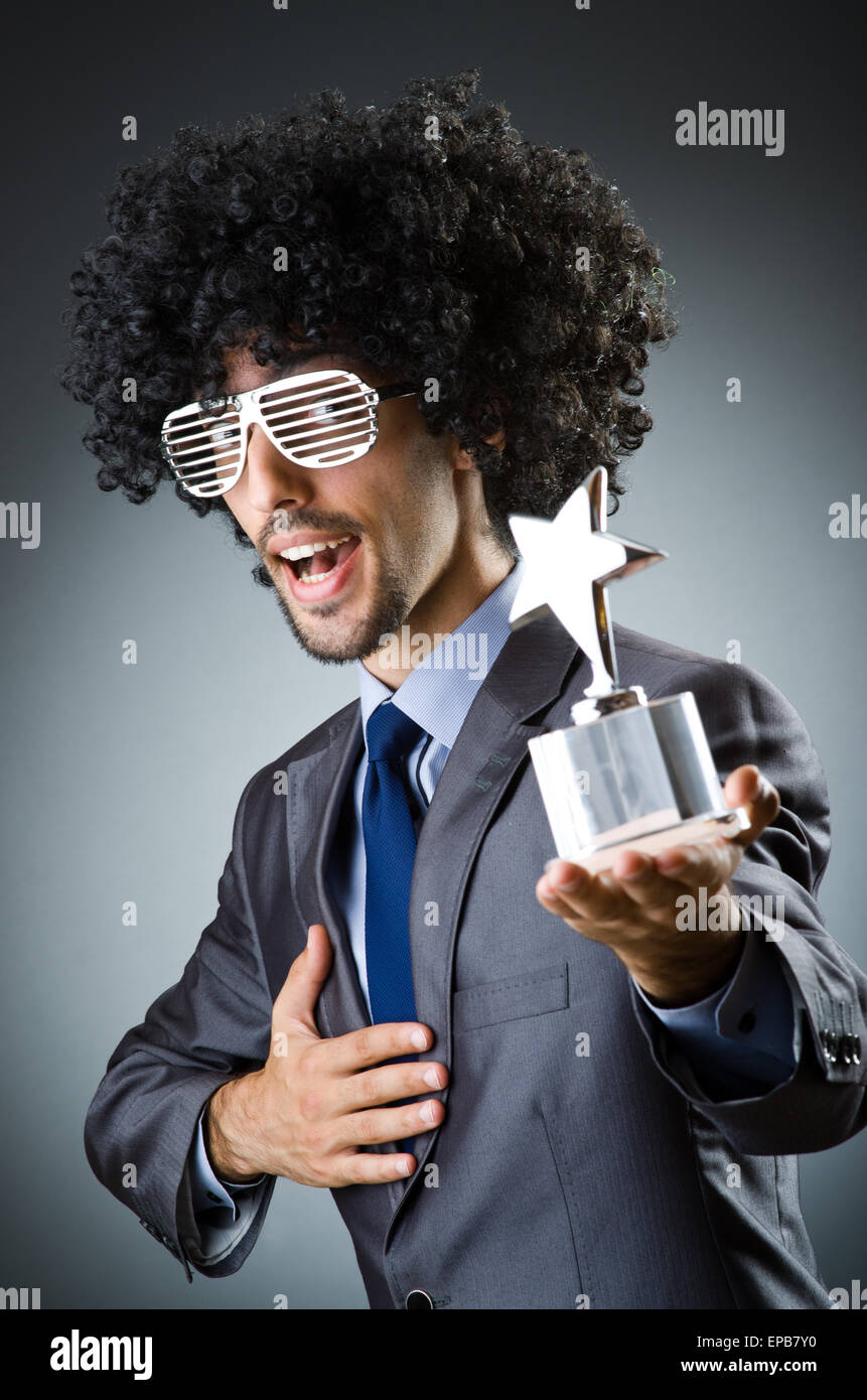 Man getting his star award Stock Photo - Alamy