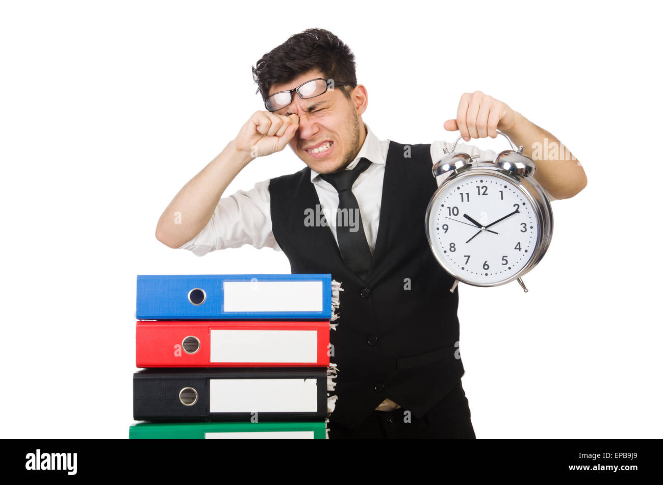 Man failing to meet his deadlines Stock Photo - Alamy