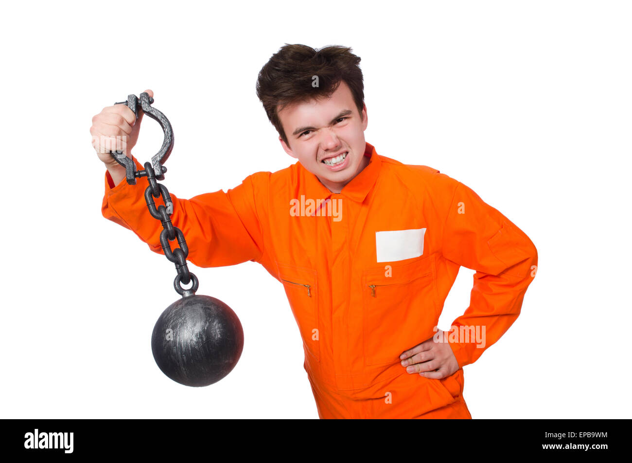 Inmate shackled hi-res stock photography and images - Alamy