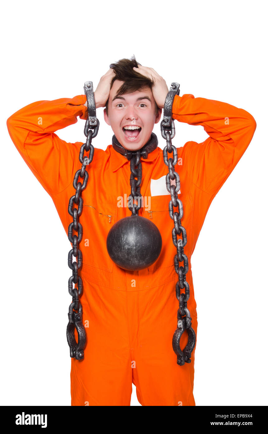 Inmate shackled hi-res stock photography and images - Alamy