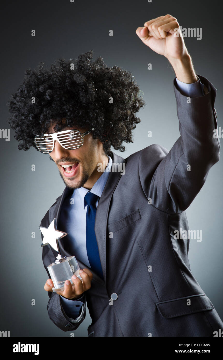 Man getting his star award Stock Photo - Alamy