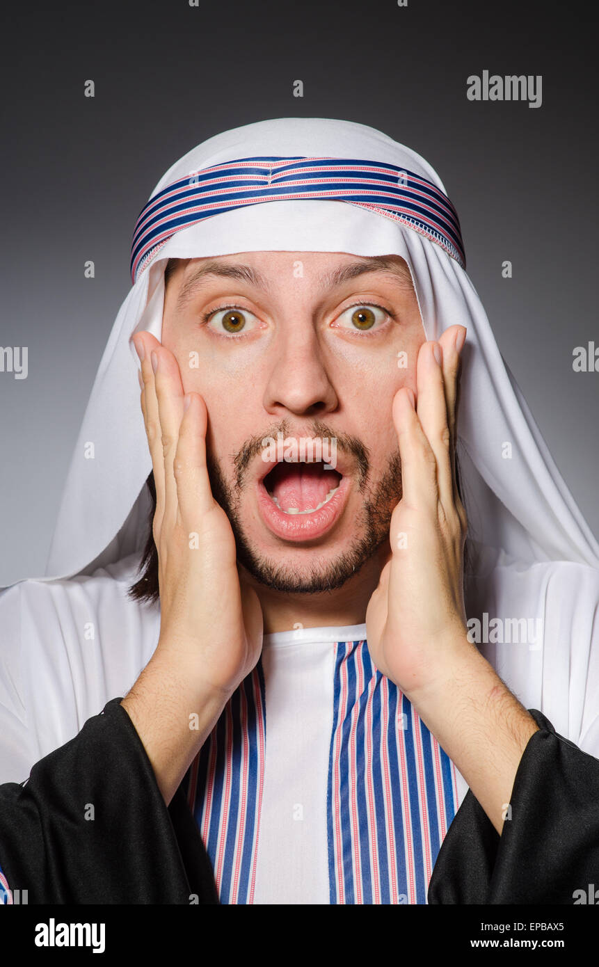 Arab man in diversity concept Stock Photo - Alamy