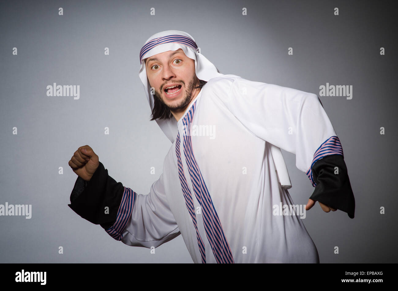 Arab man in diversity concept Stock Photo - Alamy