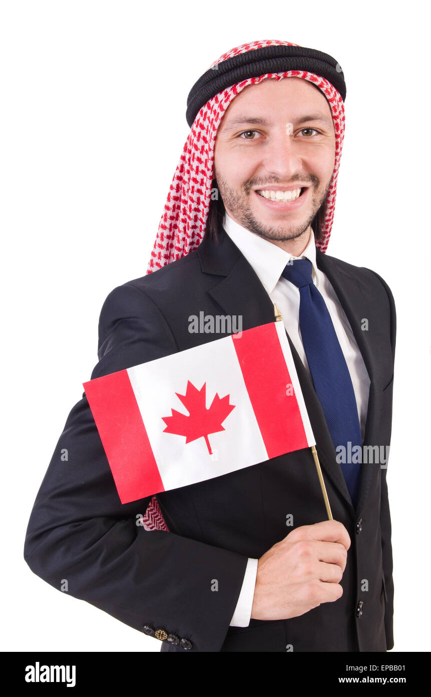Arab man in diversity concept Stock Photo - Alamy
