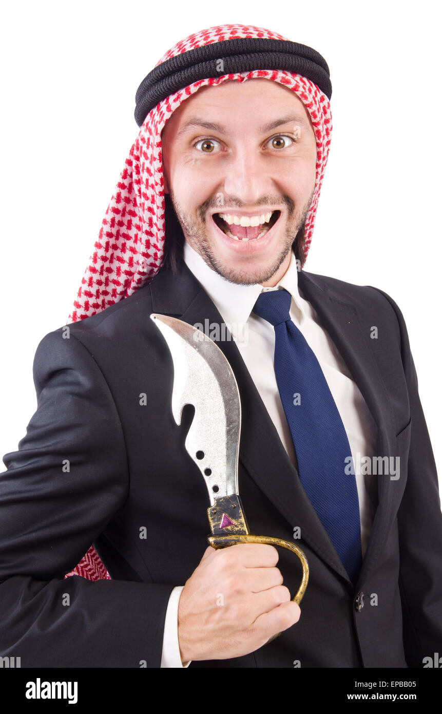 Arab man in diversity concept Stock Photo - Alamy