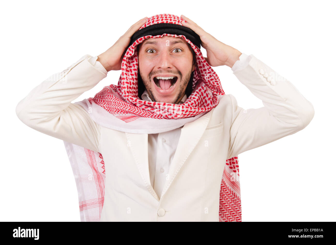 Arab man in diversity concept Stock Photo - Alamy