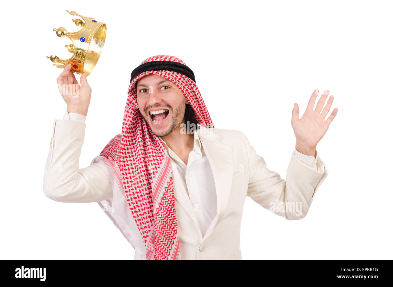 Arab man in diversity concept Stock Photo - Alamy