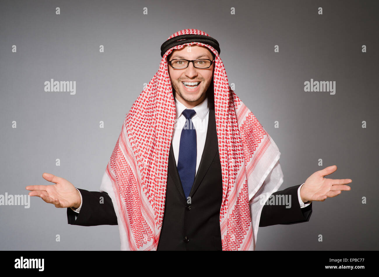Arab man in diversity concept Stock Photo - Alamy