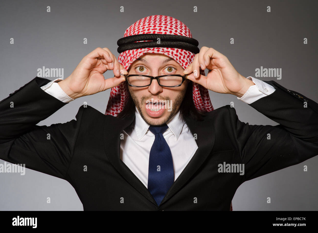 Arab man in diversity concept Stock Photo - Alamy