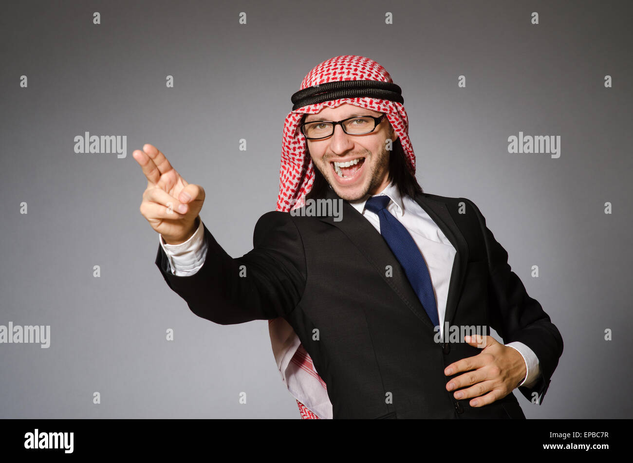 Arab man in diversity concept Stock Photo - Alamy